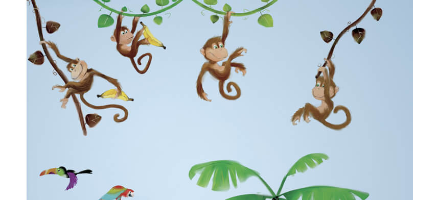 Monkey Wall Decor Collection | Wallhogs