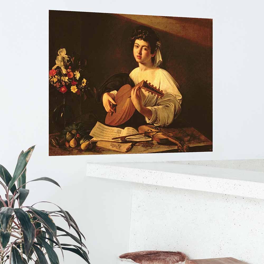 Michelangelo Caravaggio "The Lute Player" Gloss Poster | Wallhogs