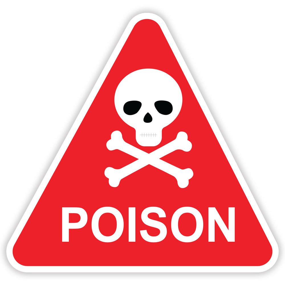 Poison Sign Wall Decal | Wallhogs
