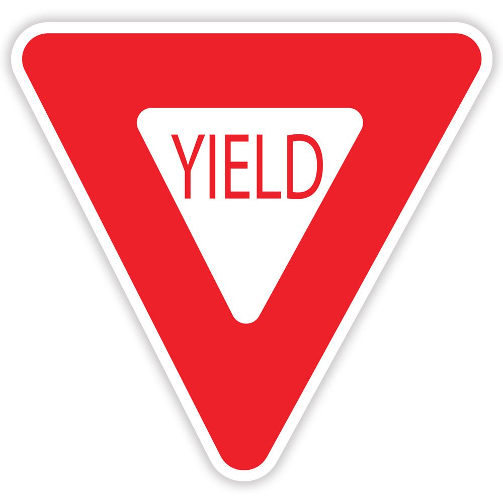 Yield Sign Wall Decal | Wallhogs