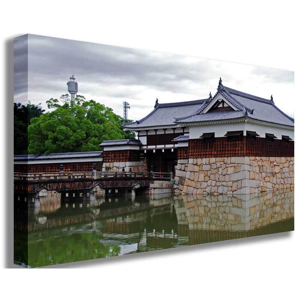 Arena "Hiroshima Castle" Fine Art Canvas Print | Wallhogs