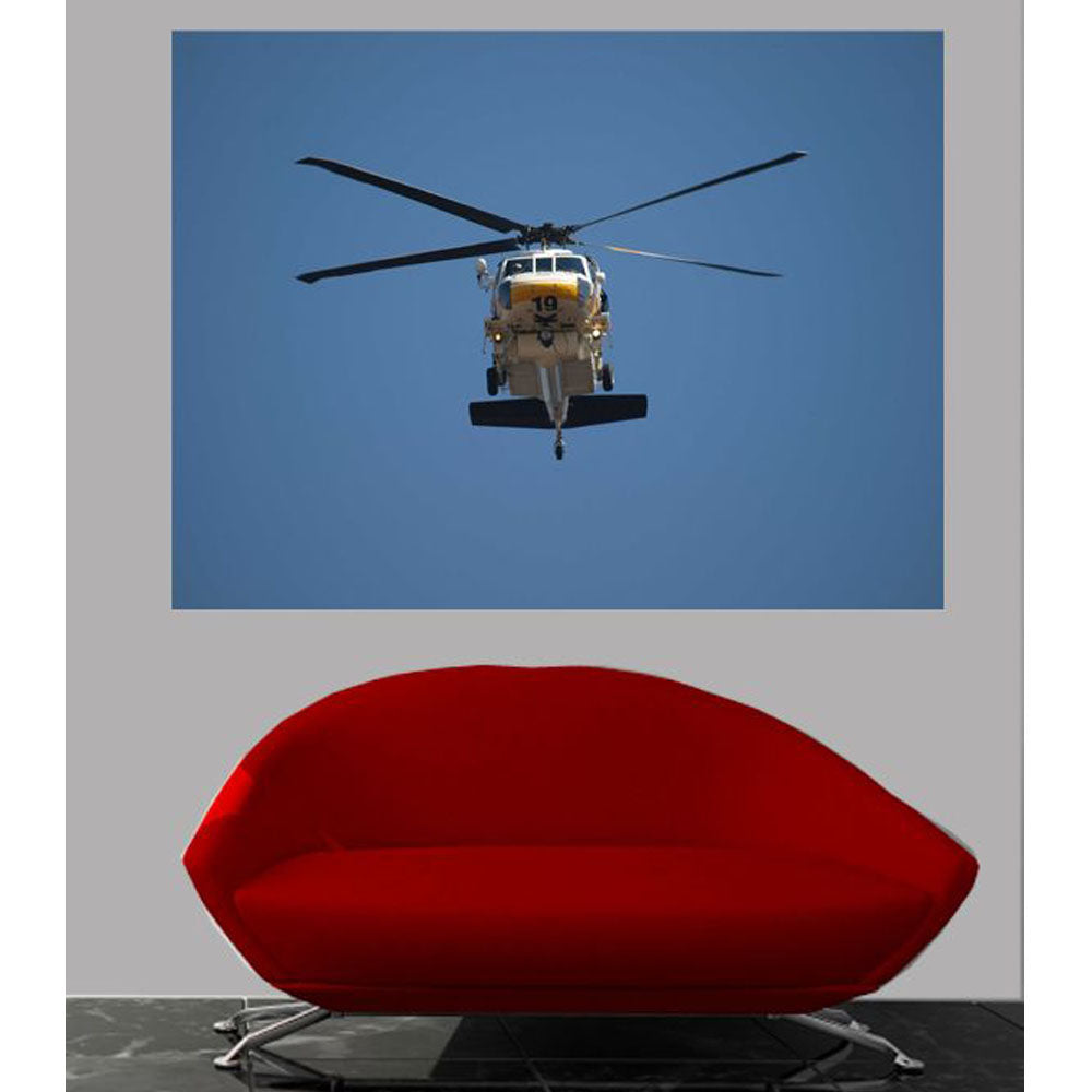 Chibi Photography LACoFD Copter 19 in Blue Sky Front Gloss Poster ...