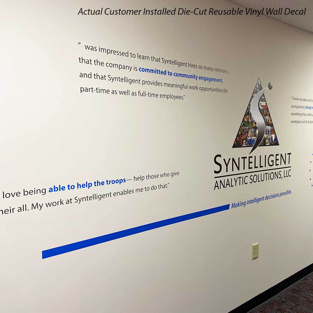 Custom Reusable Vinyl Wall Decal | Wallhogs