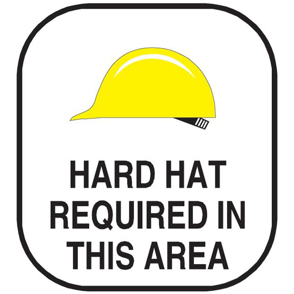 Hard Hat Sign Wall Decal | Wallhogs