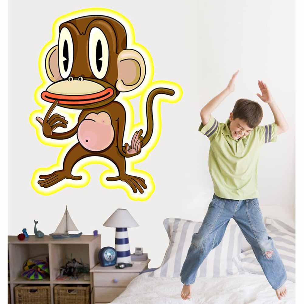 Pondering Monkey Wall Decal | Wallhogs