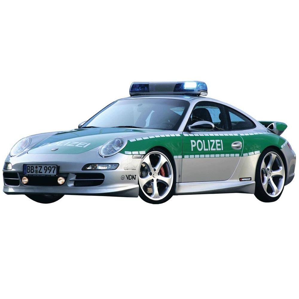 Italian Porsche Police Car Wall Decal | Wallhogs