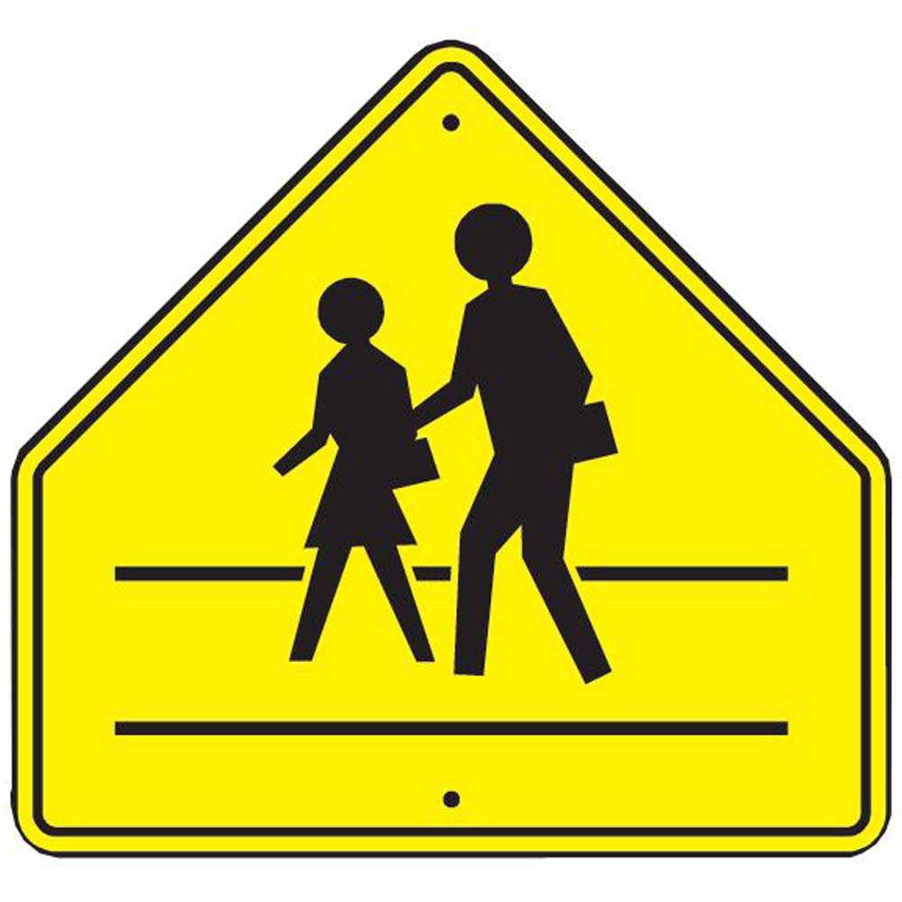 School Crossing Sign Wall Decal | Wallhogs