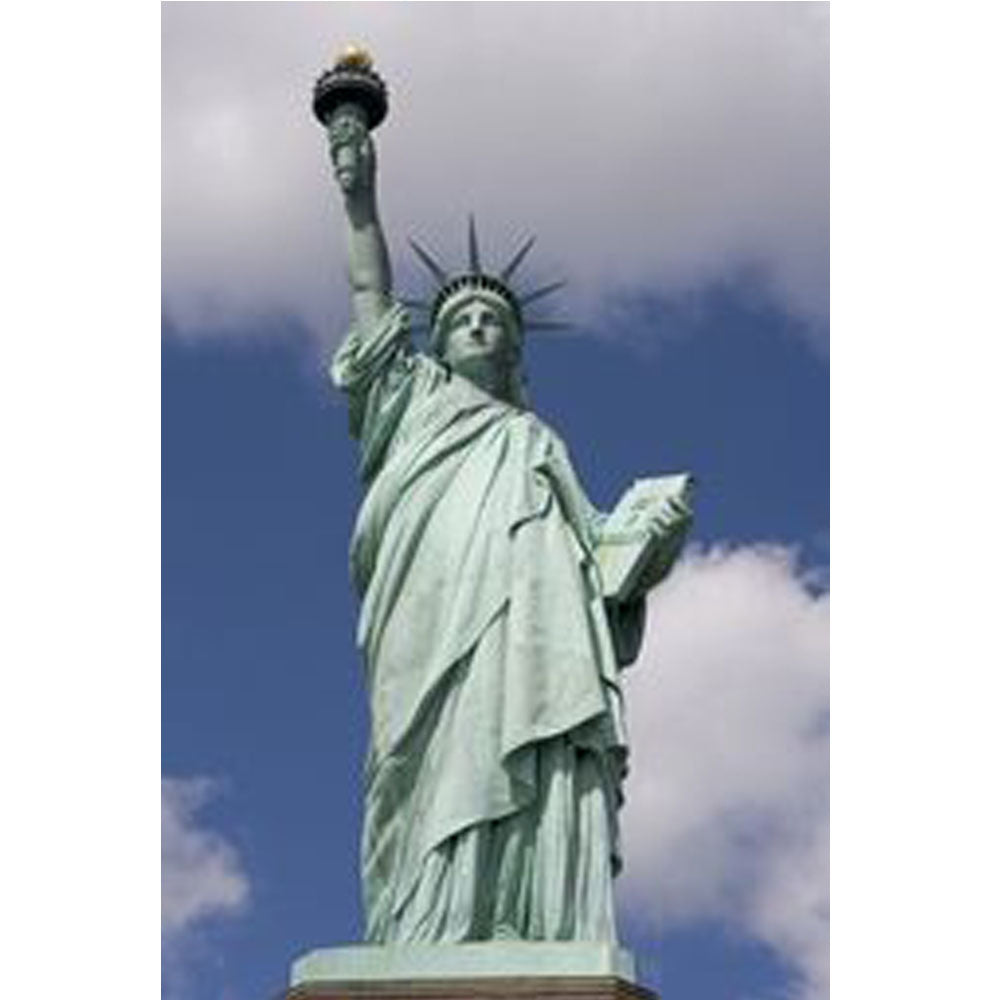 Statue of Liberty Against Blue Sky Wall Decal | Wallhogs