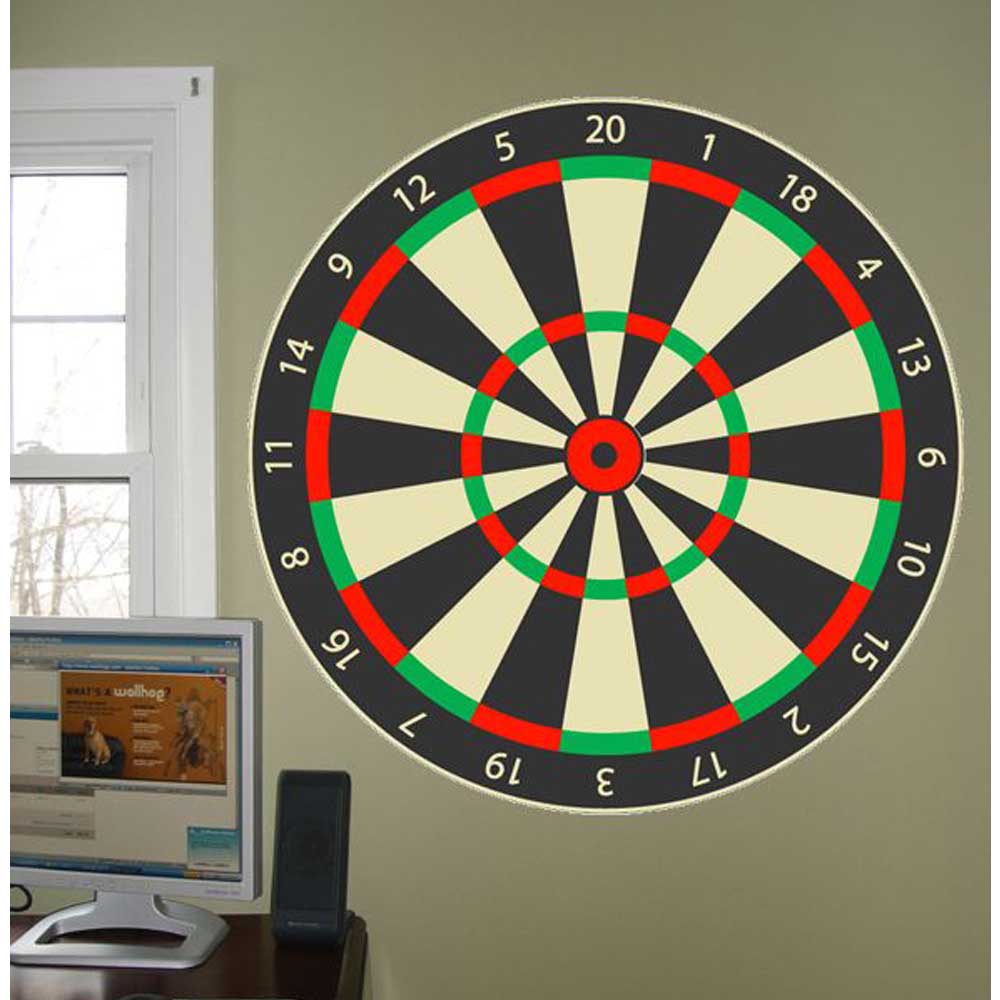 Dart Board Wall Decal | Wallhogs