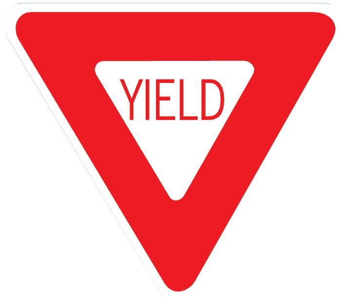 Yield Sign Wall Decal | Wallhogs